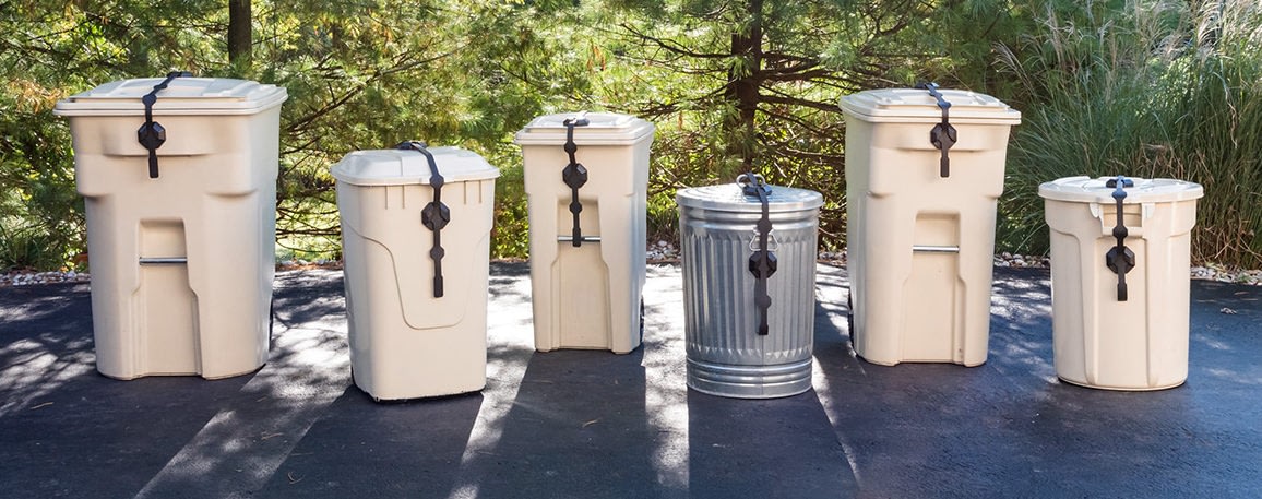 Strong Strap™ Stretch Latch | Universal Lid Lock for Outdoor Trash Cans